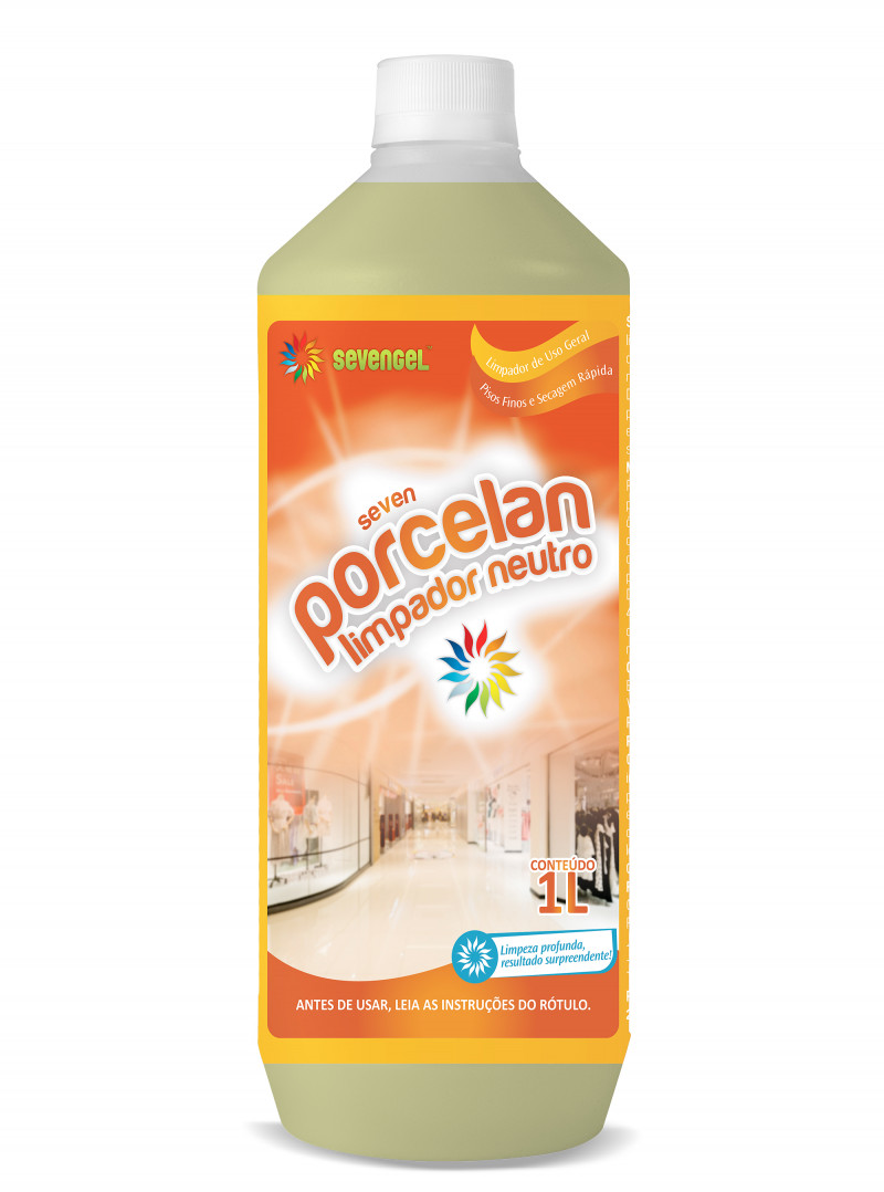 DETERGENTE LIQ 1 LITRO PORCELAN SEVENGEL CX C/ 12 UN (5589) | Multipack ...